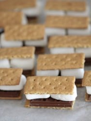 S'mores Stuffed Chocolate Chip Cookies | The Best S'mores Dessert