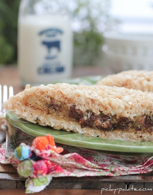 Inside Out Rice Krispie Chocolate Chip Cookies | Best Rice Krispie Recipe