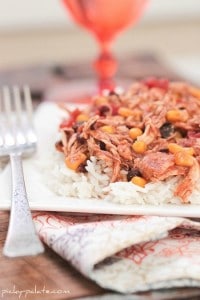 Slow Cooked Chicken Enchilada Chili over Rice | Easy Chili Recipe