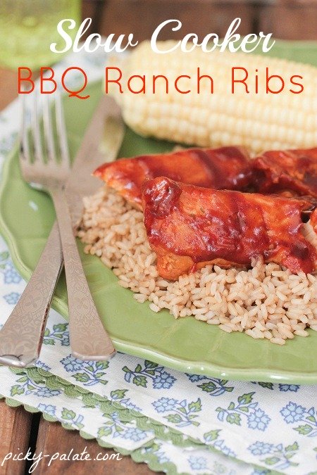 Slow Cooker BBQ Ranch Country Ribs | The Best Barbeque Ribs Recipe