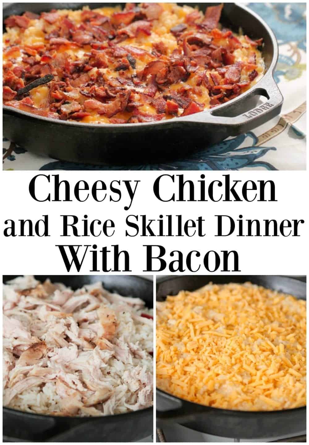 Cheesy Chicken Bacon and Rice Casserole | Easy Casserole Recipe