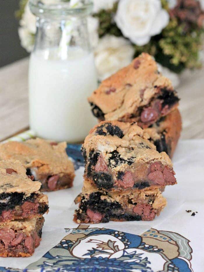 Oreo Peanut Butter Cookie Bars | Picky Palate | Bloglovin’