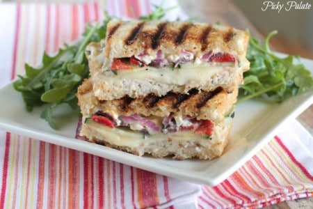 Loaded Turkey and Hummus Panini | Easy Panini Recipe