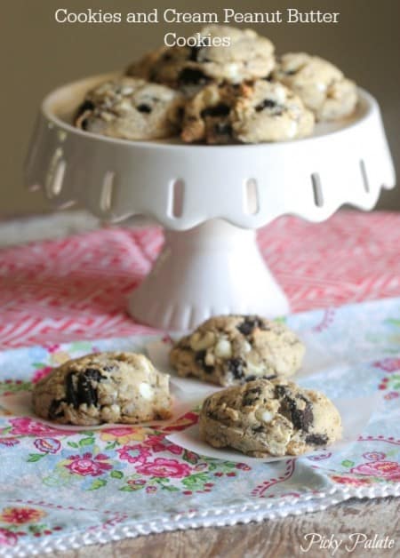 Cookies and Cream Peanut Butter Cookies - Picky Palate