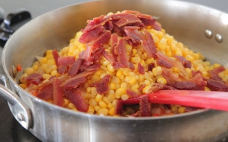Maple Bacon Vegetable Corn Recipe - Picky Palate - Corn Side Dishes!