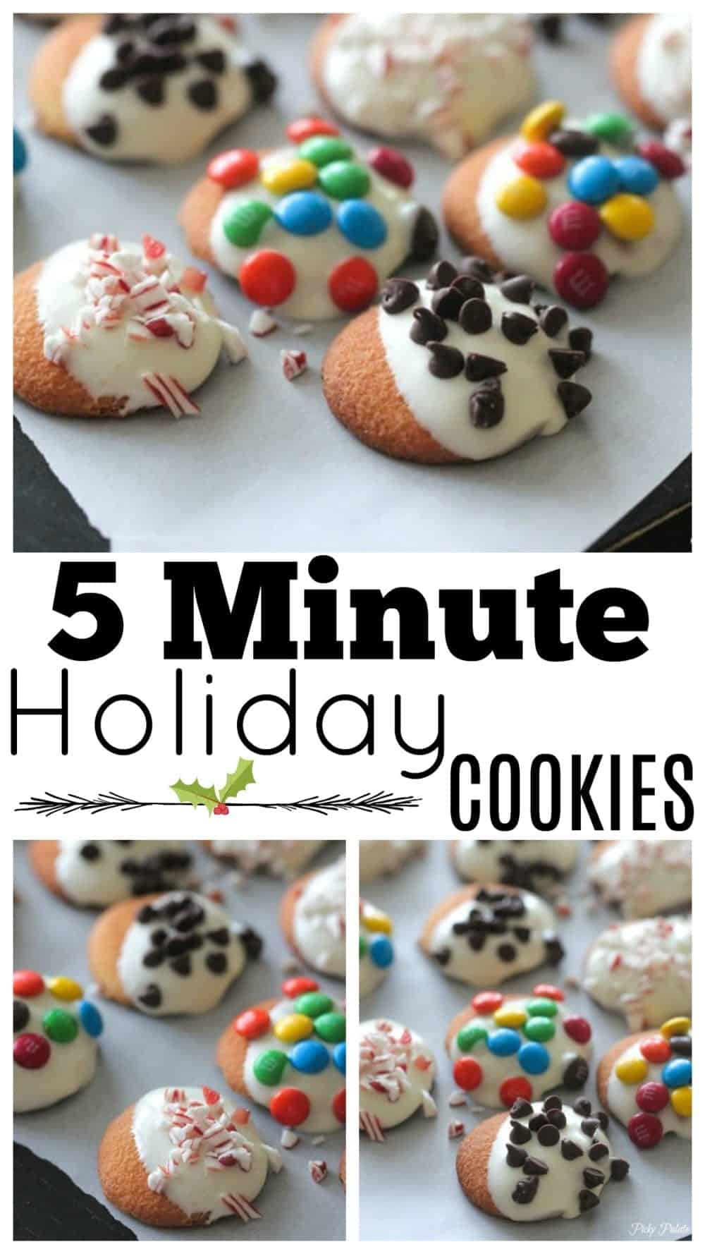 5 Minute Holiday Cookie - Picky Palate - Easy Christmas Recipe!