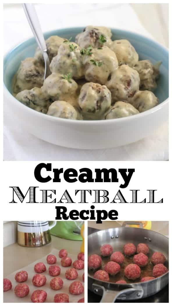 Creamy Meatball Recipe - Picky Palate - EASY Meatball RECIPE!