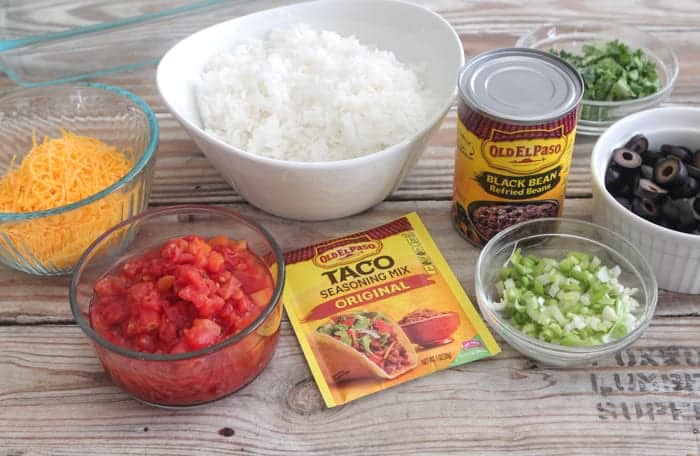 Fiesta 7 Layer Rice Bake | Mexican Rice Casserole Recipe