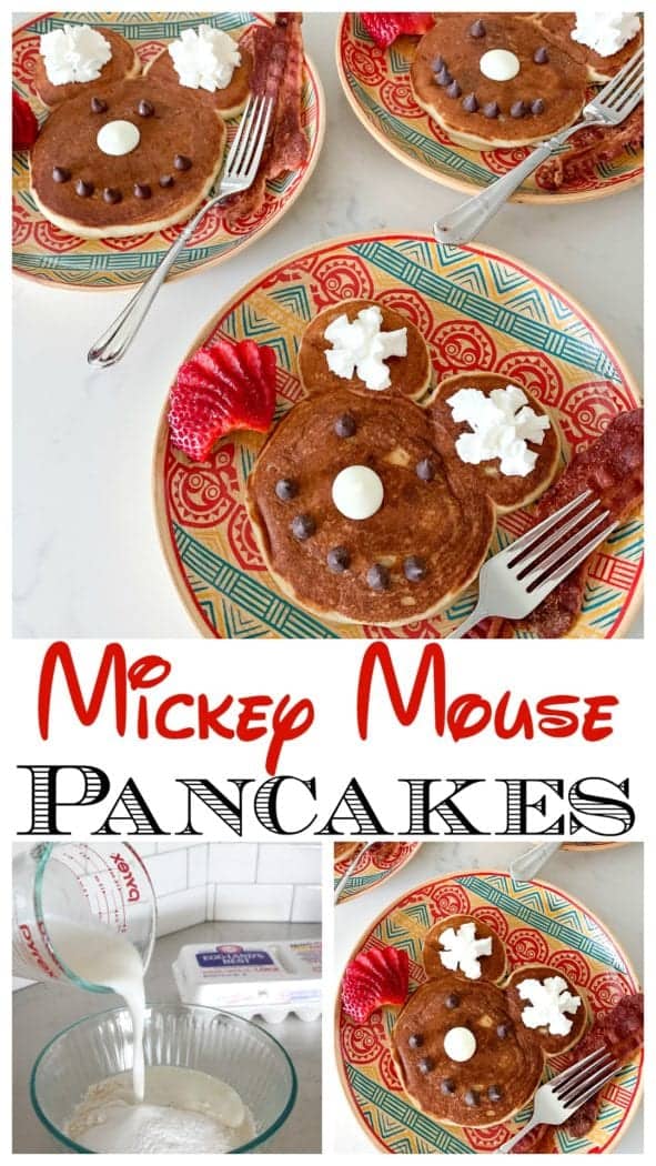 Mickey Mouse Pancakes | Homemade Pancakes Recipe from Scratch