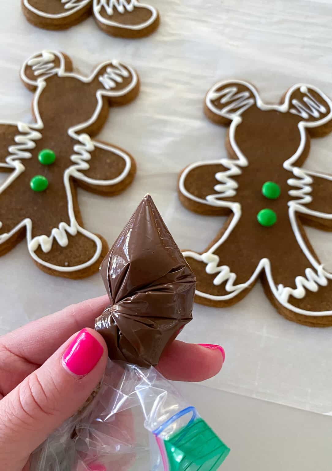 Mickey Mouse Gingerbread Man Cookies - Picky Palate