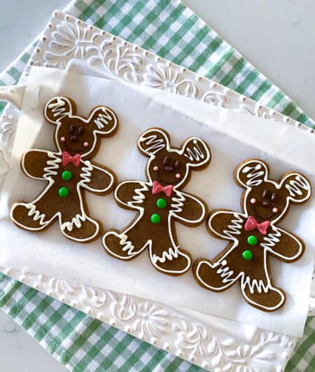 Mickey Mouse Gingerbread Man Cookies - Picky Palate