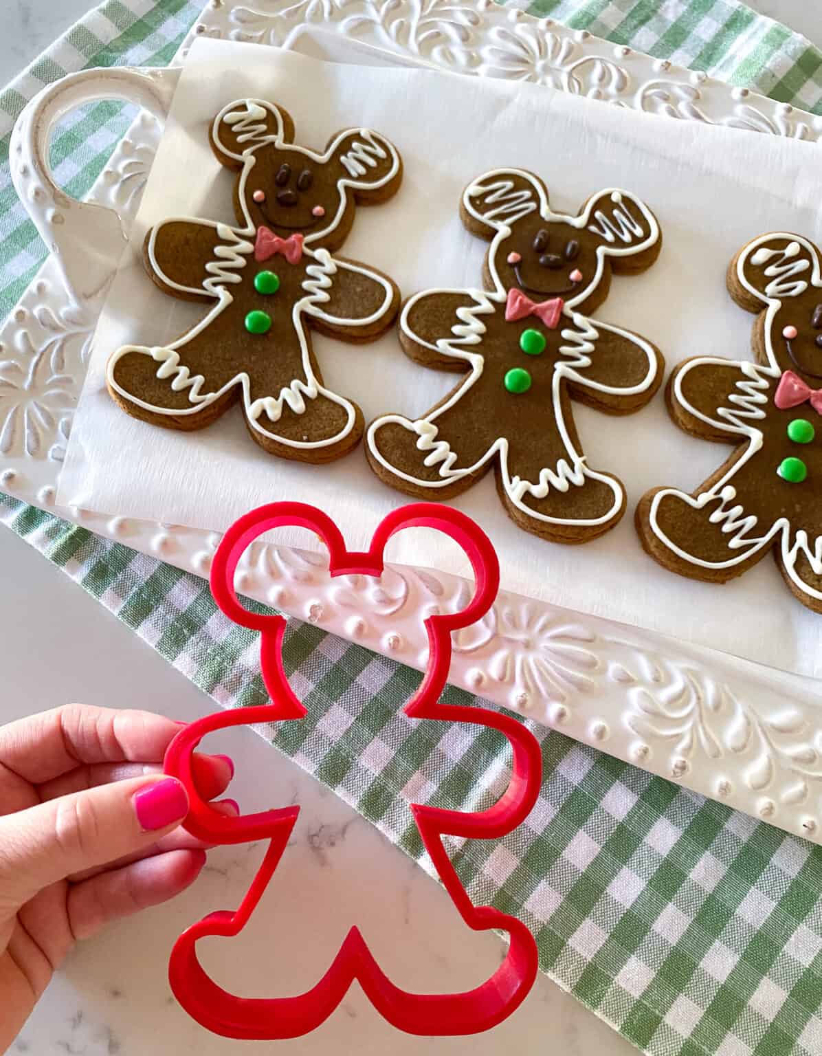 Mickey Mouse Gingerbread Man Cookies - Picky Palate