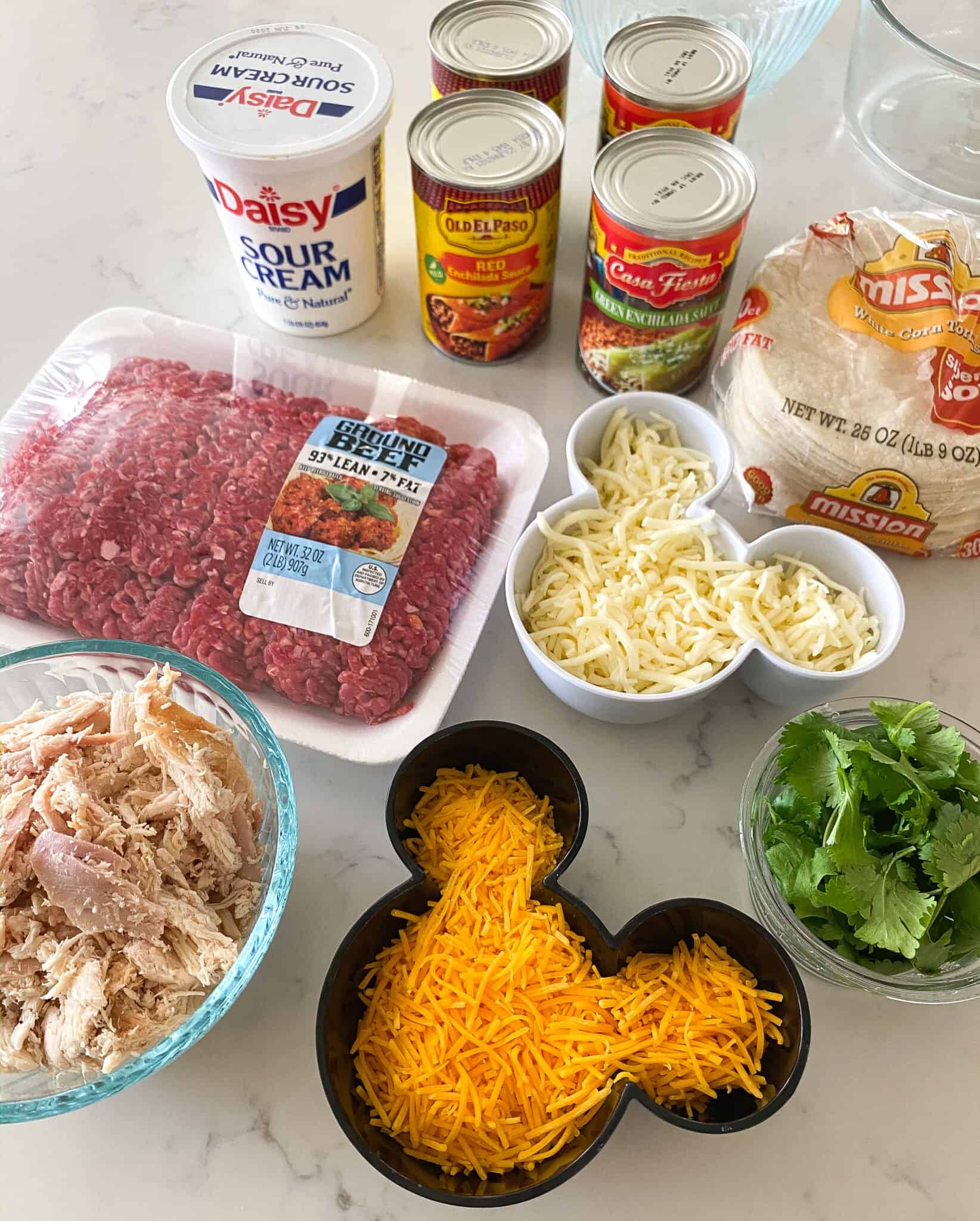 Homemade Double Enchilada Recipe | Beef AND Chicken Enchiladas!