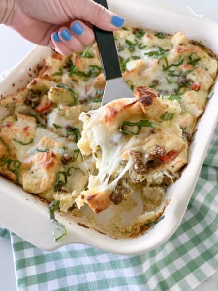 Italian Sausage Breakfast Casserole - Overnight Casserole!