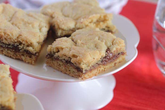 Nutella Butter Cookie Bars | Easy Nutella Dessert Recipe