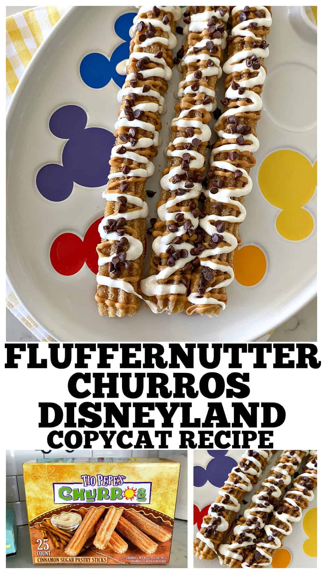 How To Make Fluffernutter Churro - Disneyland Churros - Picky Palate