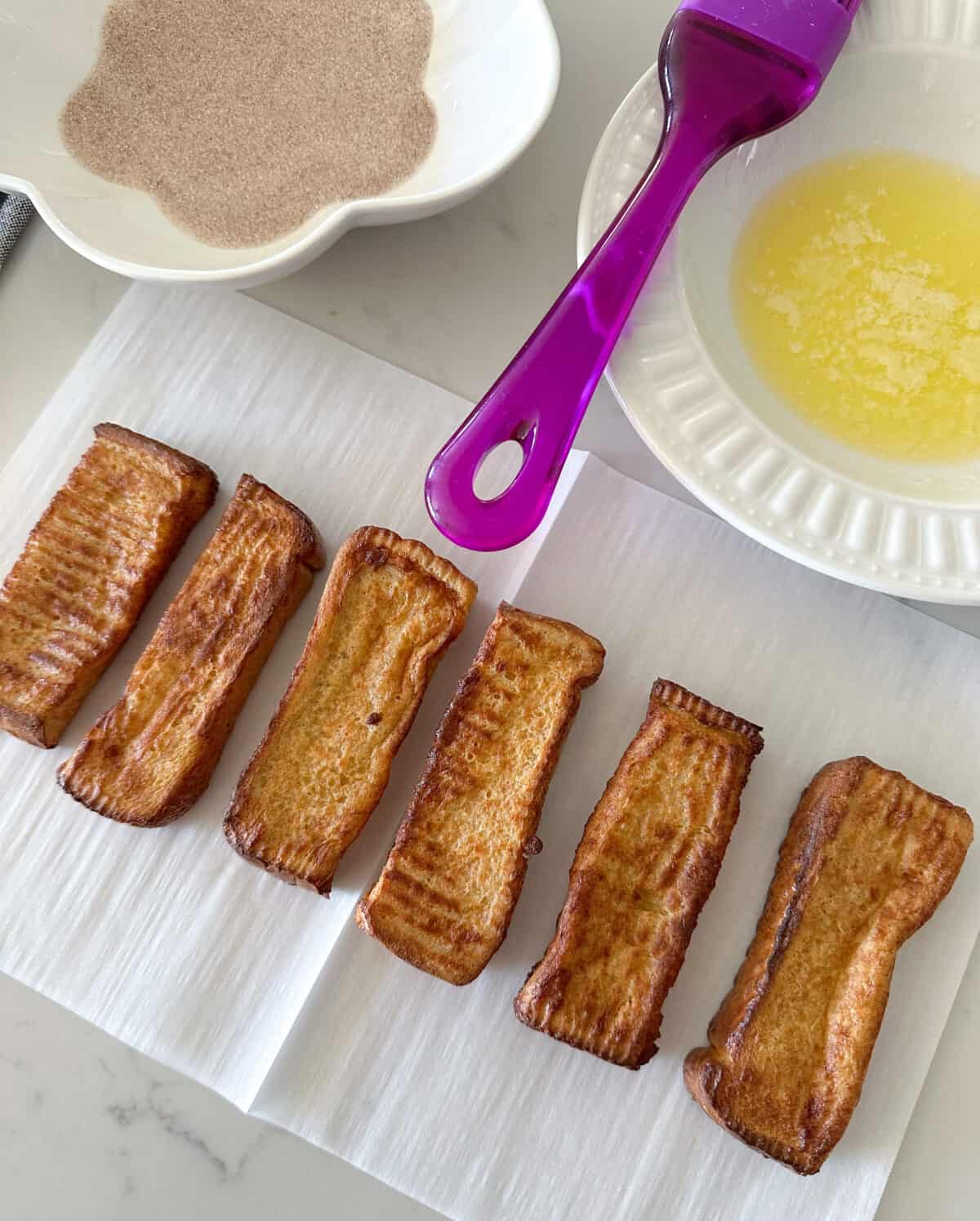 Churro Air Fryer French Toast Sticks - Picky Palate