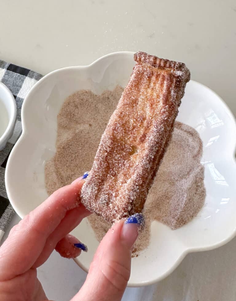 Churro Air Fryer French Toast Sticks - Picky Palate