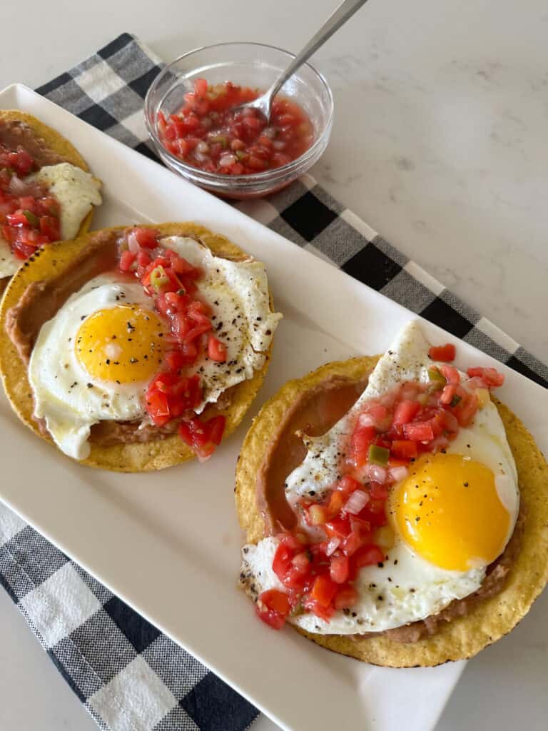 Easy Breakfast Tostada Recipe - Picky Palate
